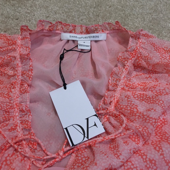 Diane Von Furstenberg | Tops | Nwt Dvf Diane Von Furstenberg Wynn Silk ...